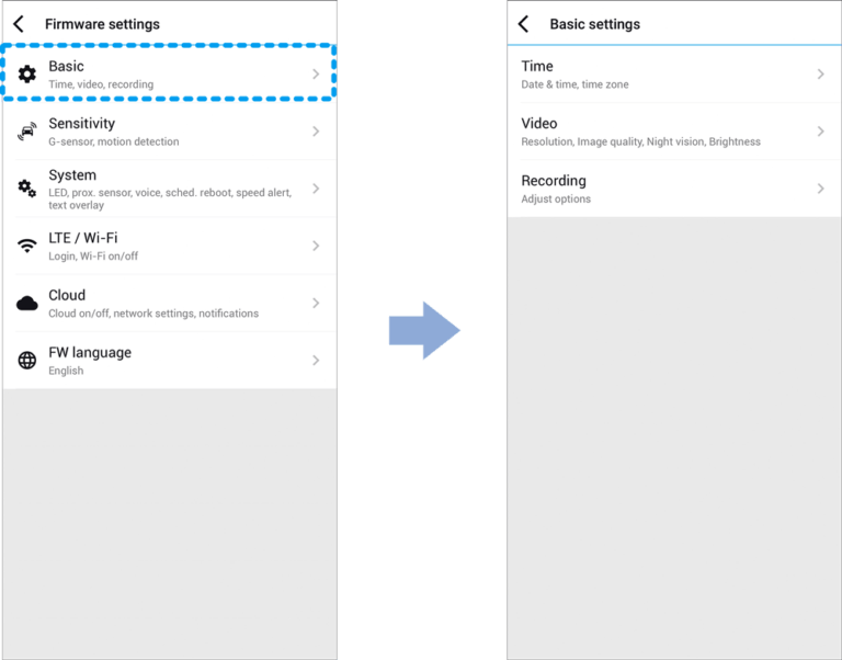 Changing settings using your smartphone (Android/iOS) – DR900X-1CH ...