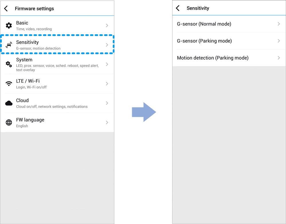 Changing settings using a smartphone (Android/iOS) – DR900X-2CH ...