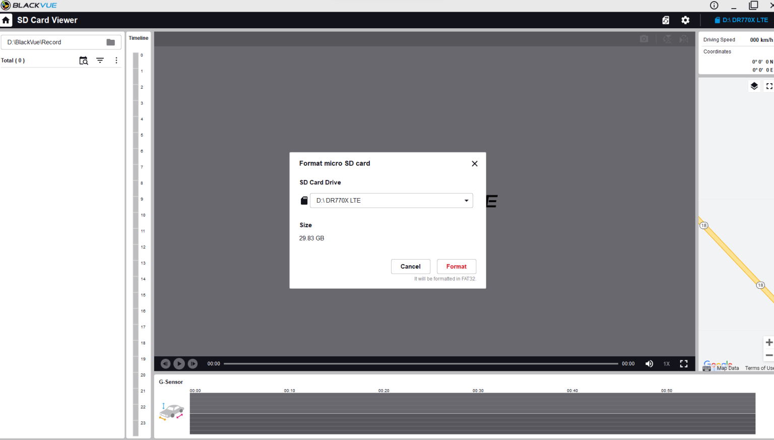 Formatting the micro SD card – DR970X-2CH LTE – BlackVue Product Manuals