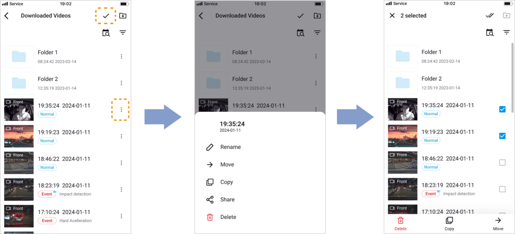 Using your smartphone (Android/iOS) – DR970X Plus Series – BlackVue Product Manuals